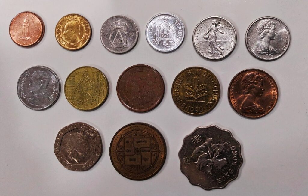 foreign coins set of 14 unique country coins get price and detail ...