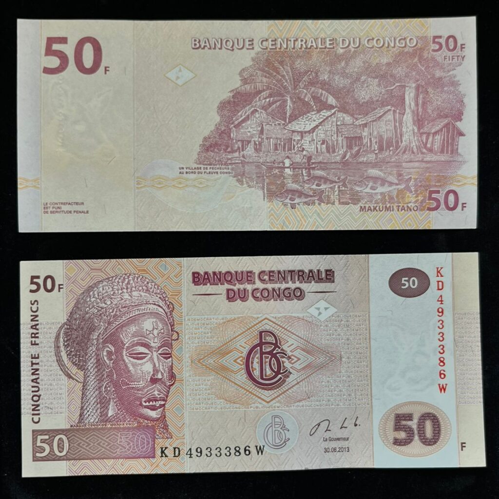 Congo Banknote 50 Franc - coinsstuff
