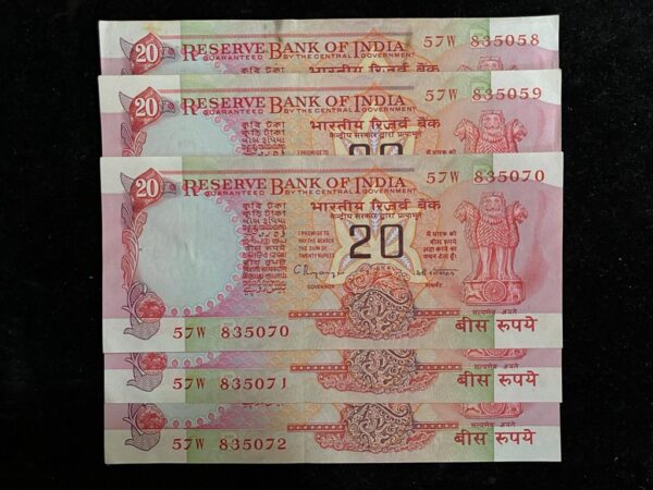 20 Rupees Old Banknote | UNC - coinsstuff