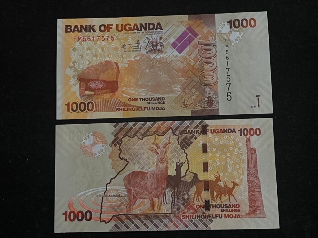Bank of Uganda 1000 Shilling banknote - coinsstuff